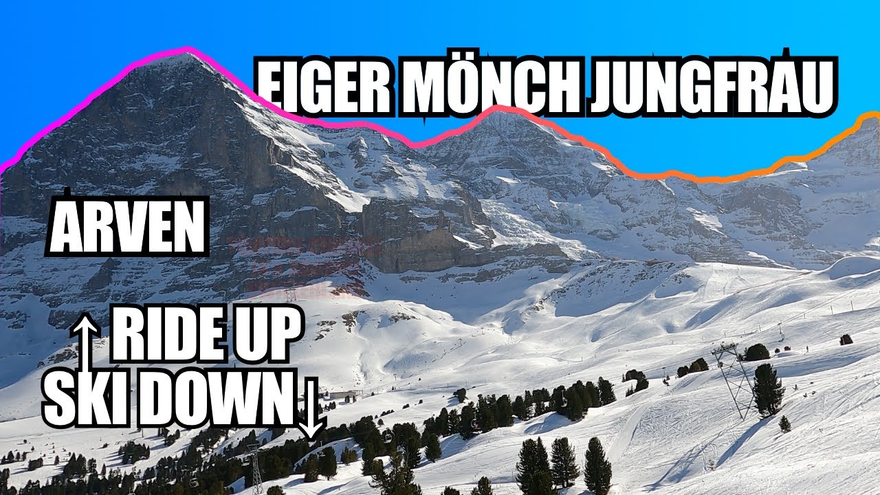 Skiing Among Swiss Icons: Eiger, Jungfrau & Mönch - YouTube
