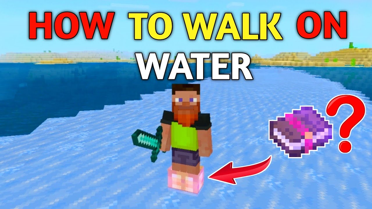 How to WALK ON WATER/MAGMA BLOCK MINECRAFT || Splash Gamerz - YouTube