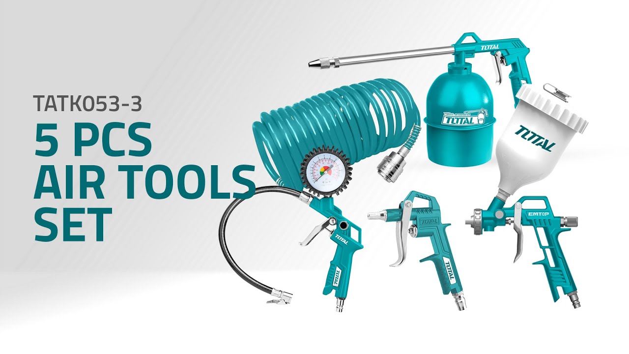 TATK053-3 5 Pcs Air Tools Set | Product Demo - YouTube