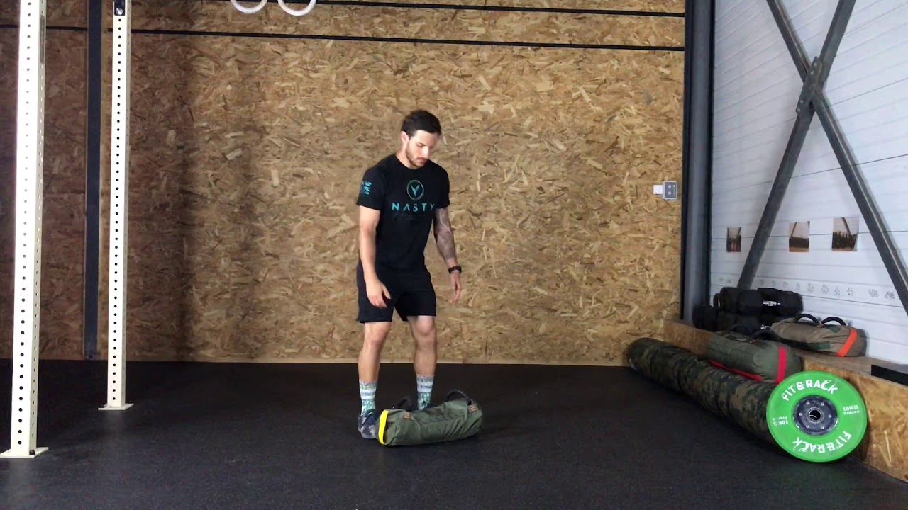 Sandbag Snatch - YouTube