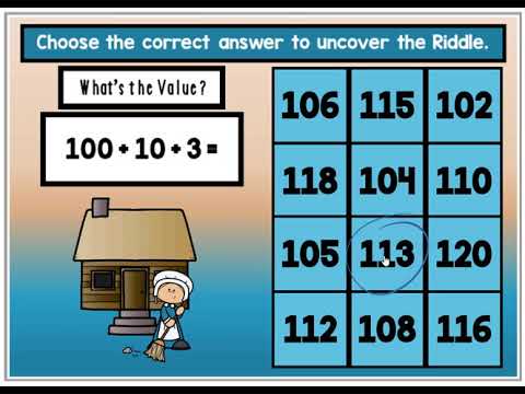 Boom Cards Expanded Form Directions Thanksgiving Numeracy 100 to 120 ...
