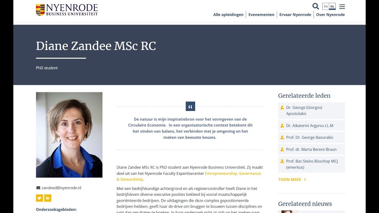 Diane Zandee PHD test stream - YouTube