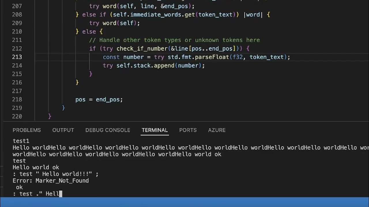 #Forth interpreter in #Zig - YouTube