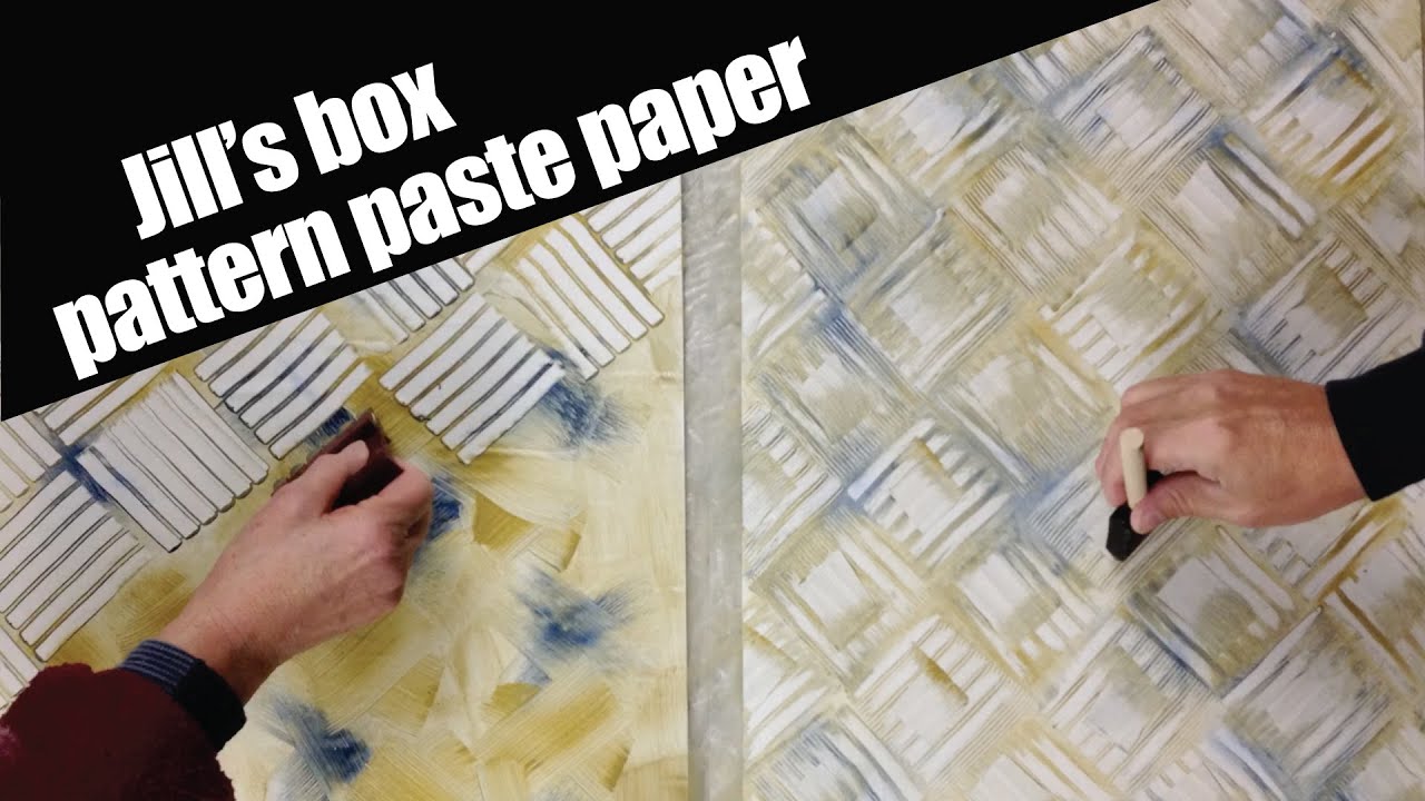 INSIDE-THE-BOX PATTERN paste paper - YouTube