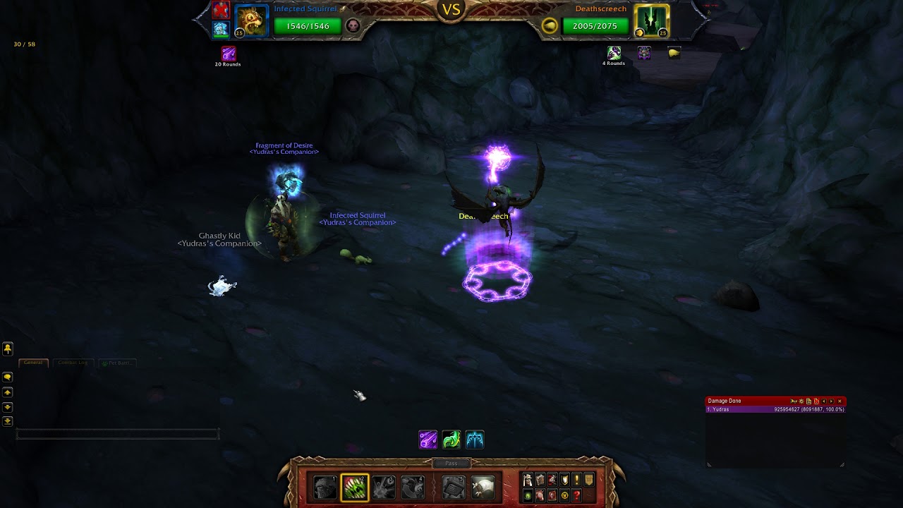 WOW - Pet Battle - Deathscreech - Full Undead Team - YouTube