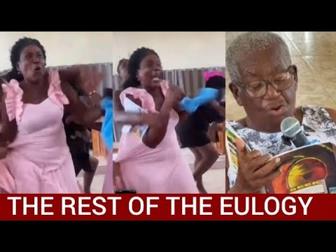 Caught on Video Woman Attack EULOGY READER  at FUNERAL and the Rest of Eulogy you did not heard 