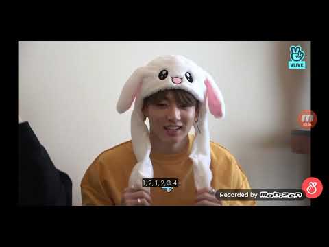 BTS and their rabbit ears.
