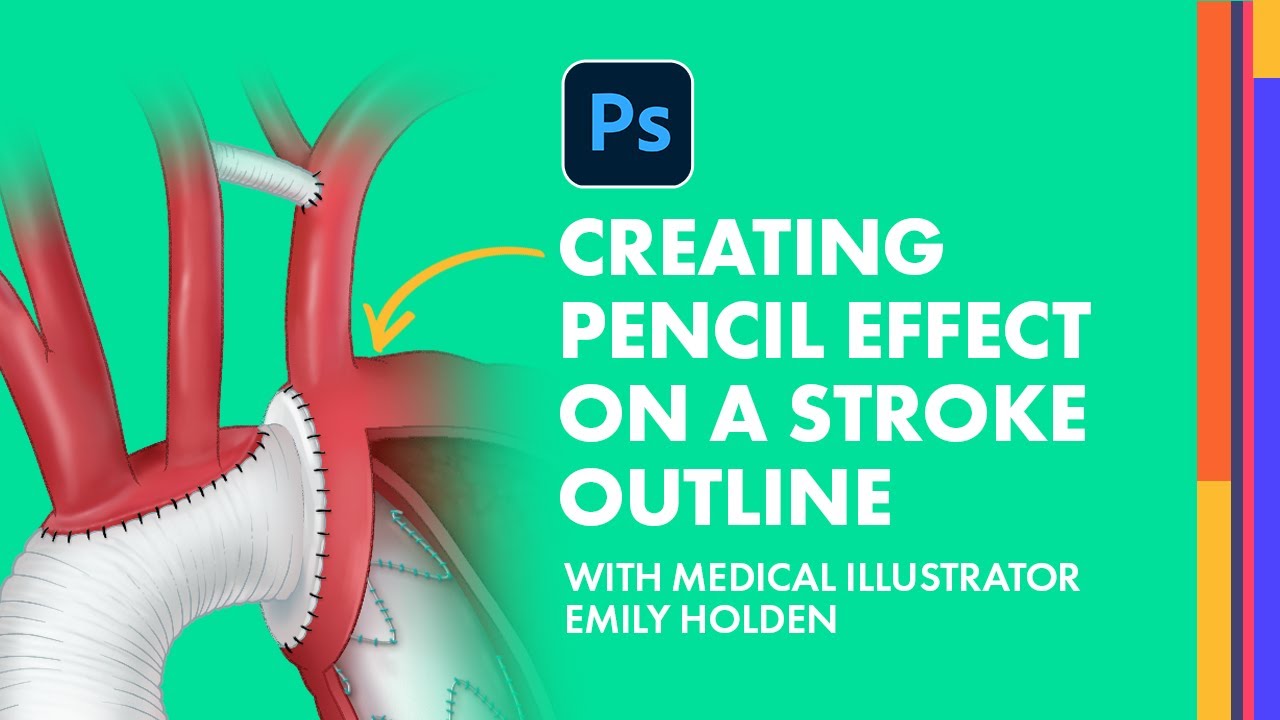 MEDICAL ILLUSTRATION PHOTOSHOP TUTORIAL: How to draw pencil effect on ...