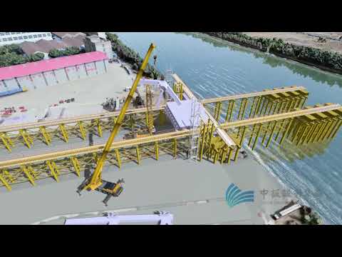 Bridge Construction Sequence Simulation - YouTube