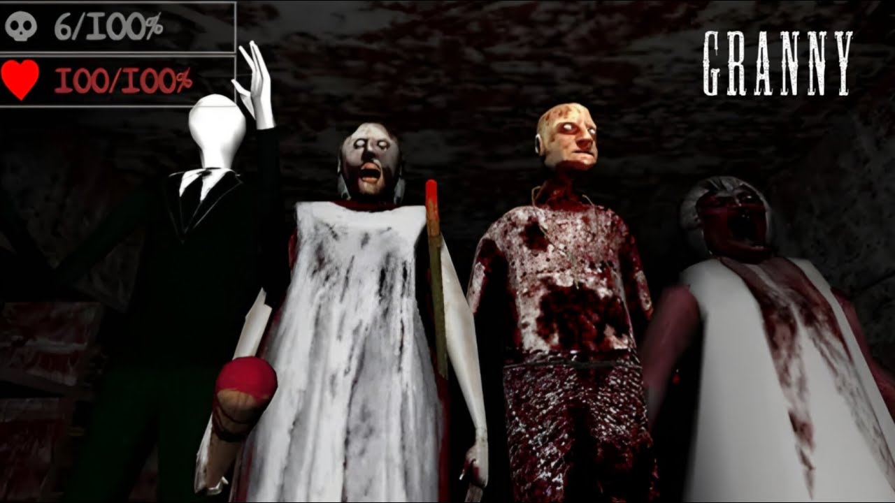 Granny Chapter Two Slendrina Dog Is Death In Granny And Grandpa Horror ...