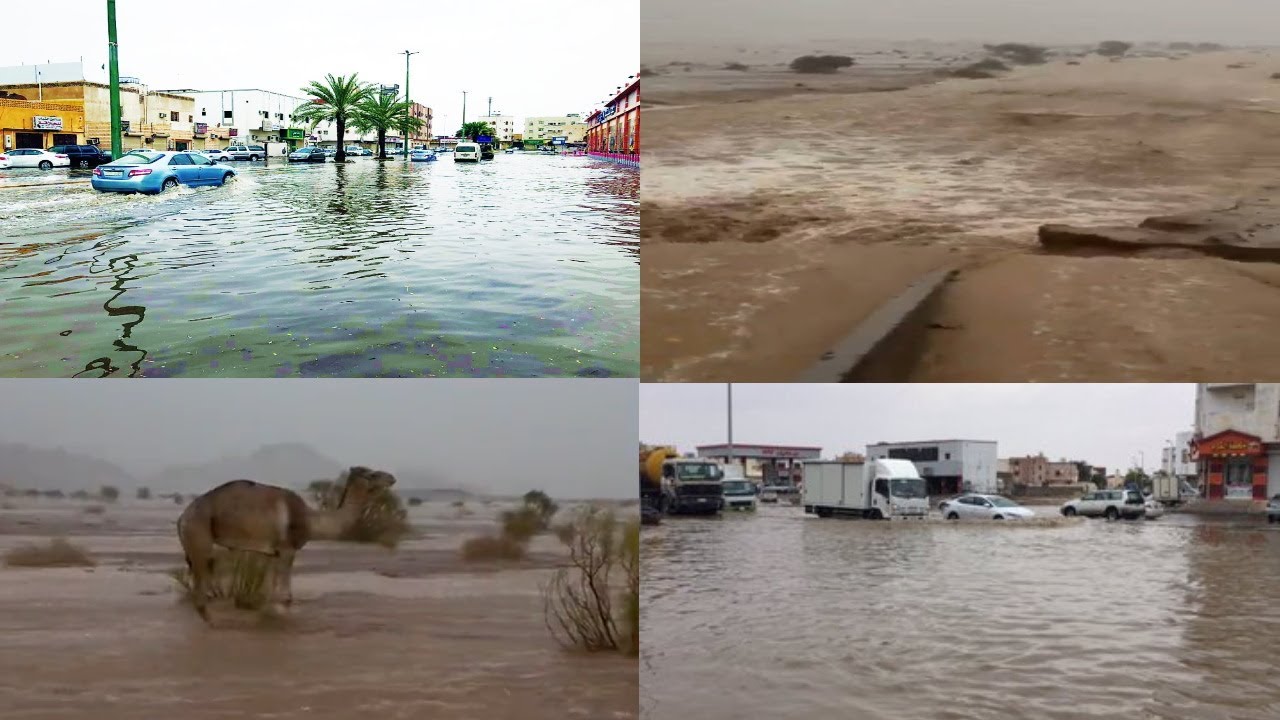 Saudi Arabia Again! Severe hailstorm and floods hit yanbu and Medina ...