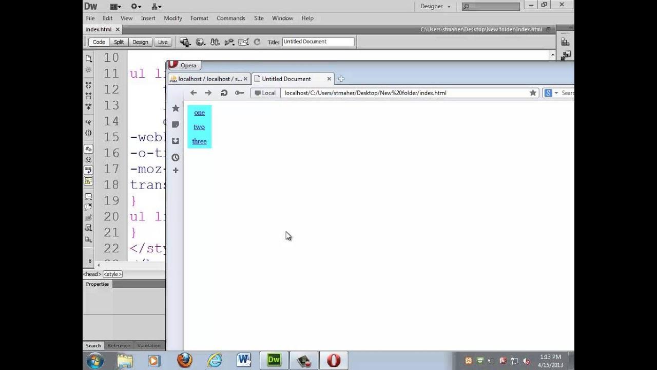 CSS Vertical Flyout menu - YouTube