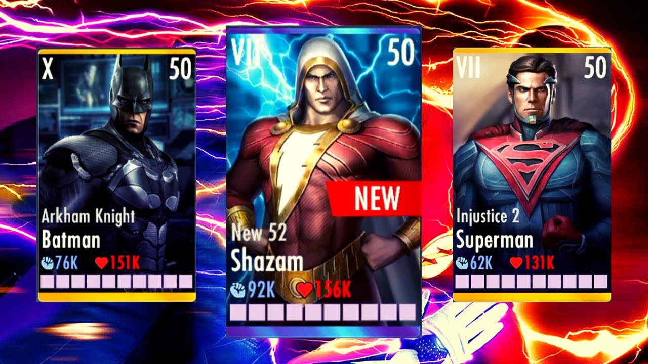 The All NEW SHAZAM Team! Injustice Gods Among Us 3.2! iOS/Android ...