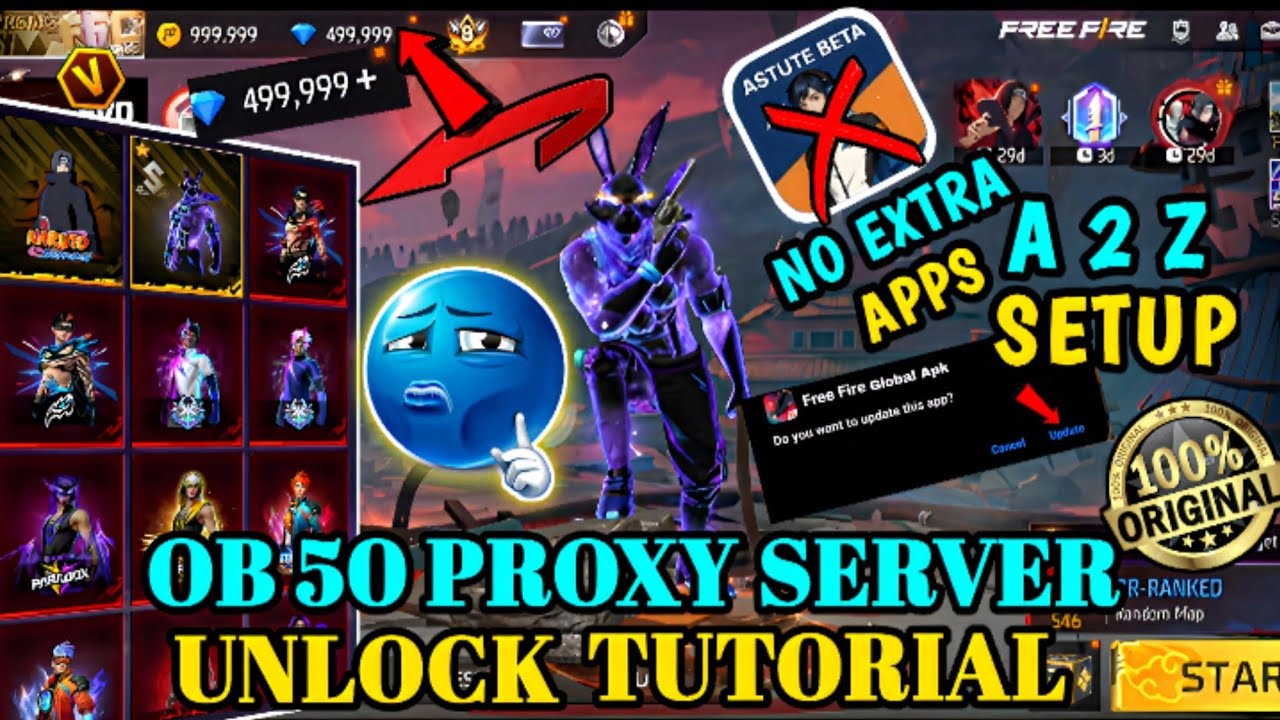 🔴FREEFIRE VIP PROXY SERVER TUTORIAL🔥A2Z FREE SETUP TUTORIAL FULL VIDEO ...