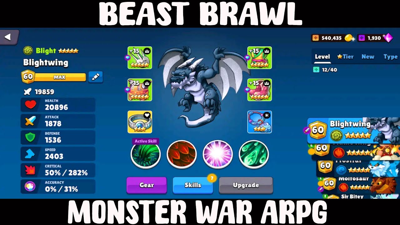 Beast Brawl: Monster War ARPG - Gameplay - YouTube