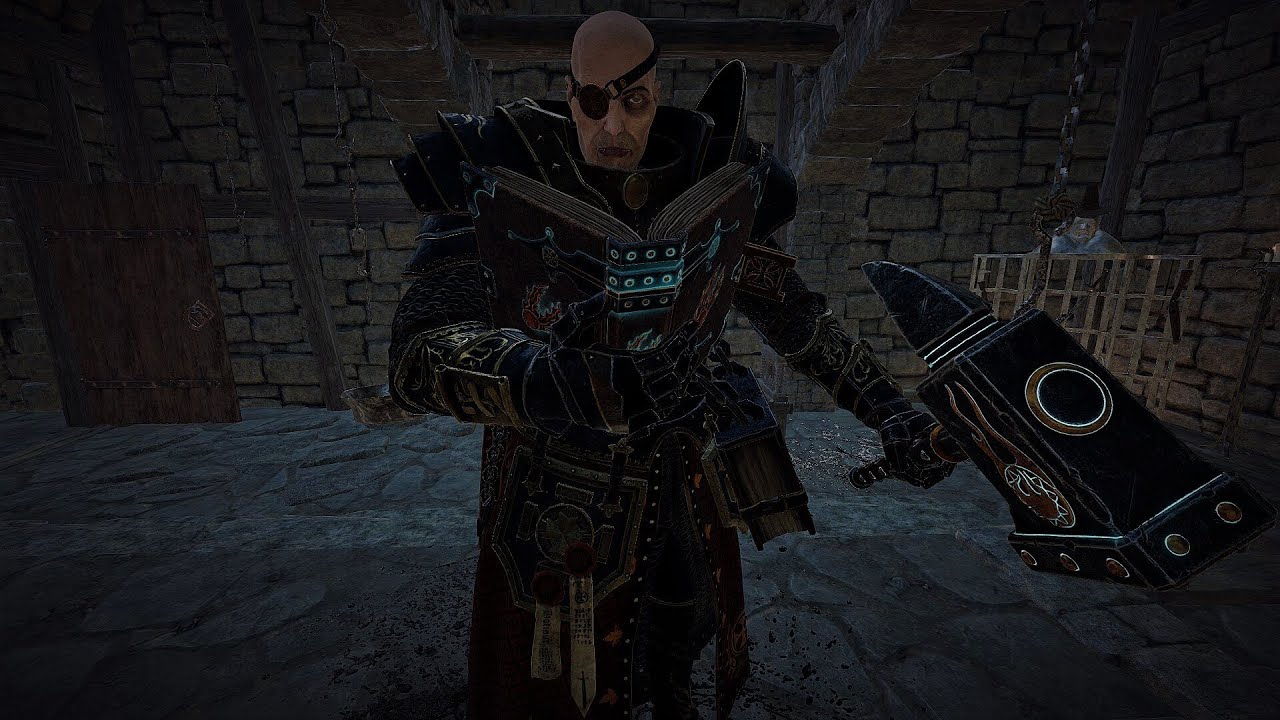 Pit Warrior Priest Legend True solo Hammer Book/Flail Shield Warhammer ...