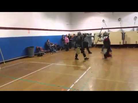 SCA fight practice two swords - YouTube