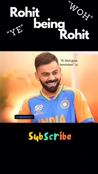 Rohit being Rohit "Ye" and "Woh" with #narendramodi #rohitsharma #viratkohli #shorts #funny # ...