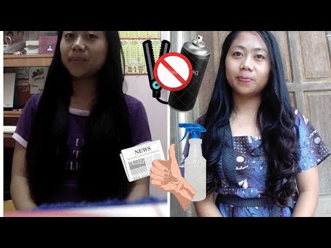 Cara CURLY rambut tanpa CATOKAN dan bahan KIMIA