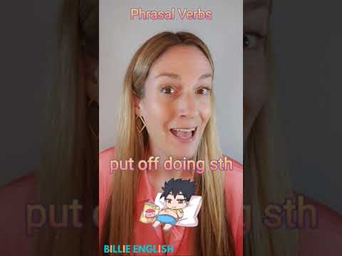 Day 5: 💯 Phrasal Verbs with PUT 👉 put off doing sth., put sb. off 🤓💬 # ...