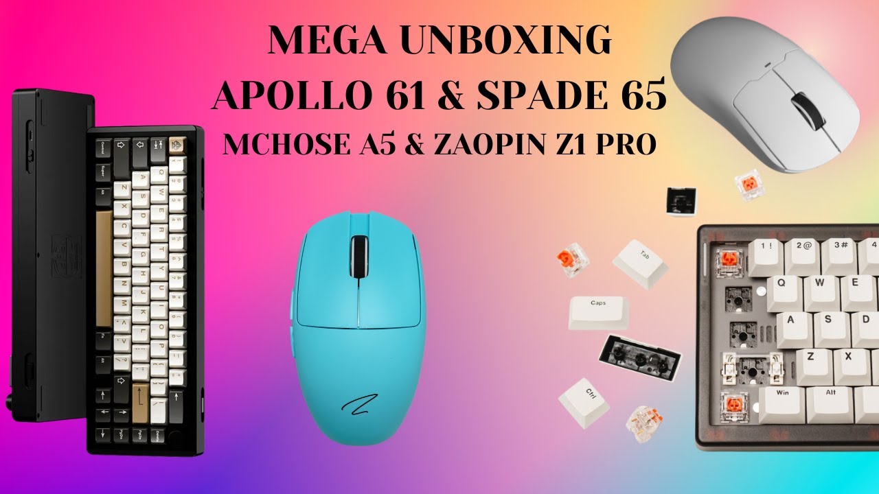 Semuanya Ada - UNBOXING KEYBOARD SPADE 65 & PRESSPLAY APOLLO 61, MOUSE ...