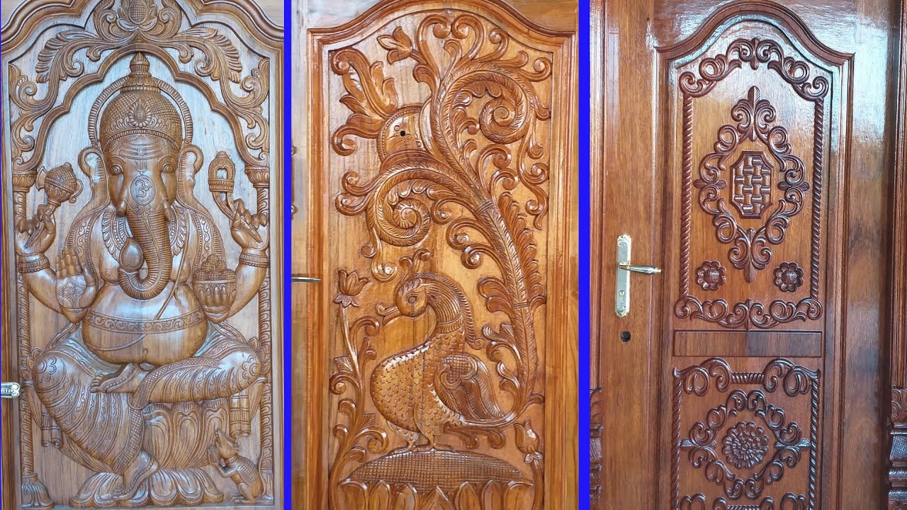 latest main door design | மரம் கதவு | nilai vasal - YouTube