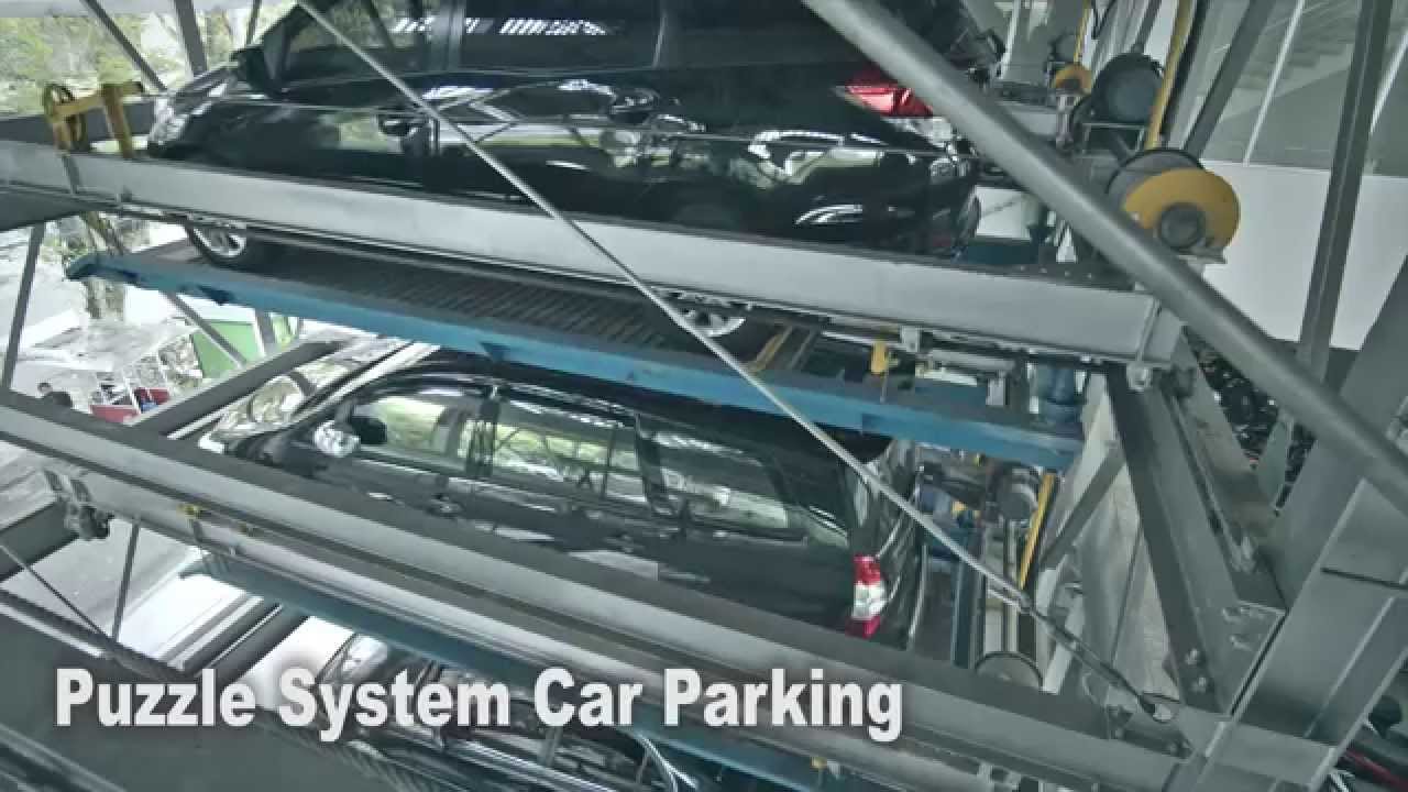 Easy Parking System - Pillar Elevator (HD) - YouTube