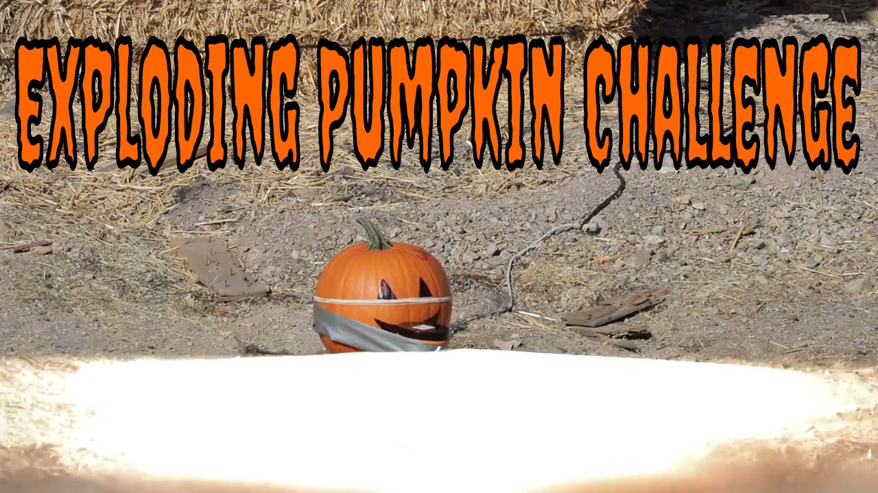 EXPLODING PUMPKIN CHALLENGE!!! (EPIC) - YouTube