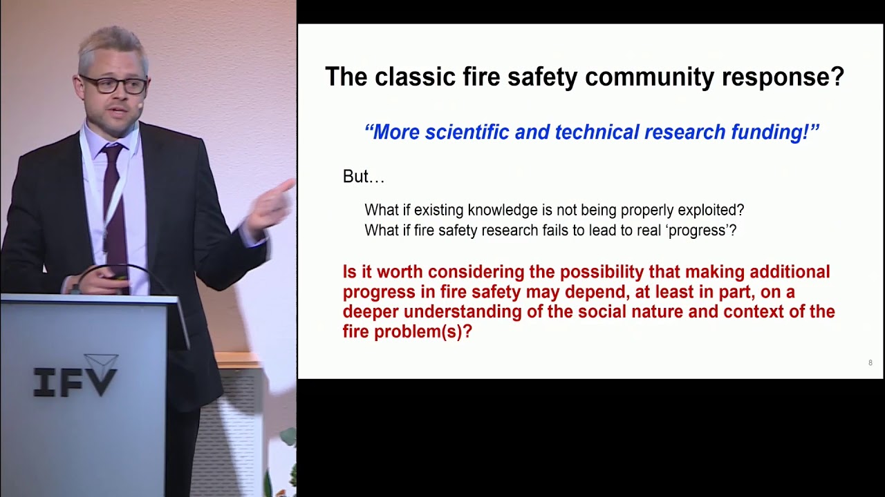 Sociological issues in fire safety regulation - Luke Bisby - YouTube
