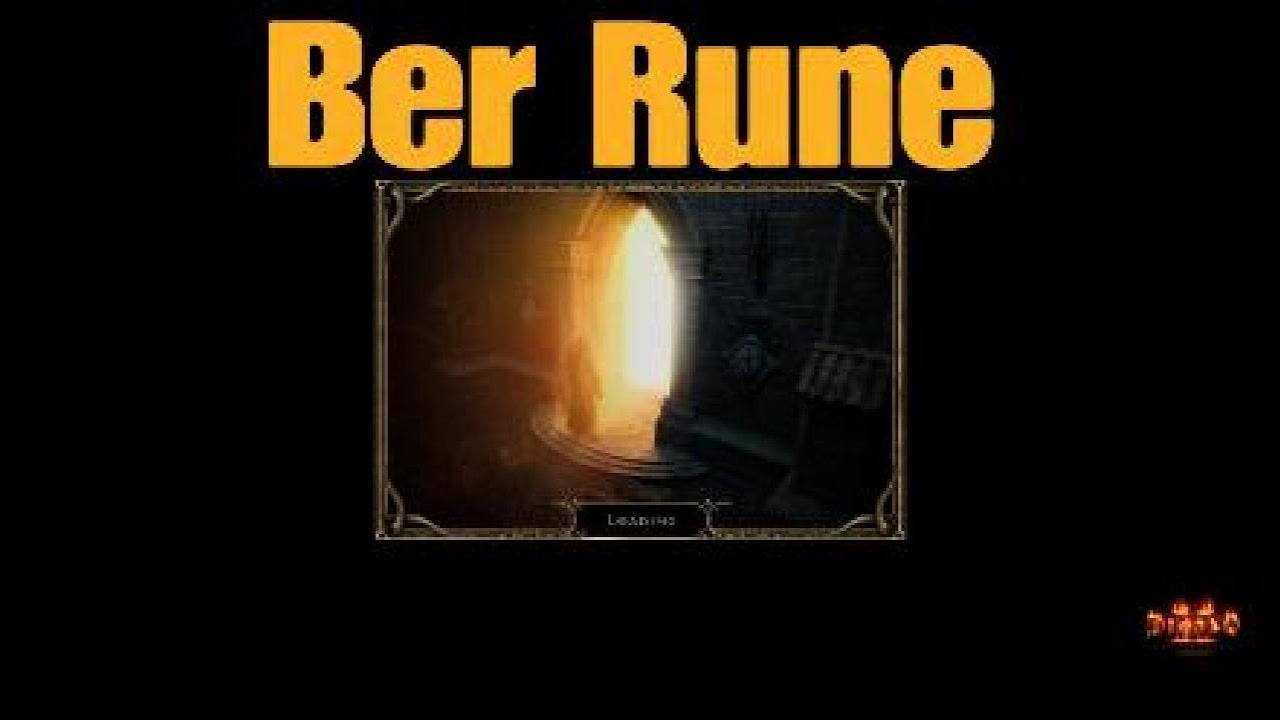 Diablo 2 Resurrected Ber Rune Drop PS5 - YouTube