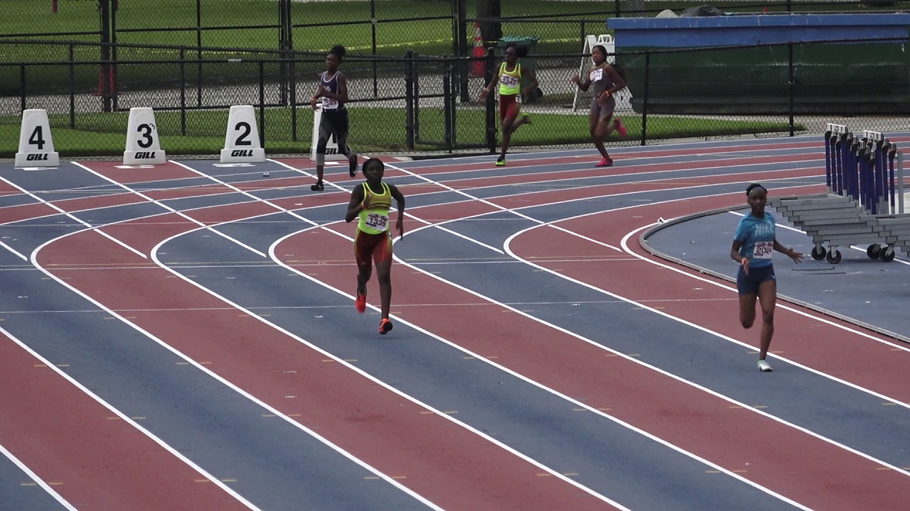 Girls 400m Dash 13-14 Year Old Heat 2 - 44th Annual Northwest Track and ...