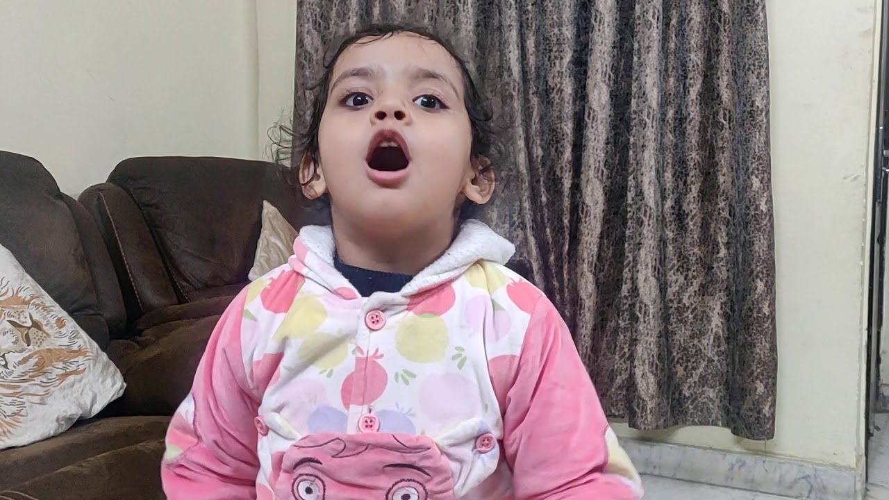 story time with saanvi | coward rabbit story | 3 year old bed time ...