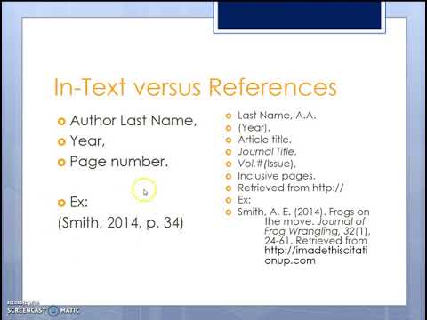 APA Style 2: Plagiarism and In-text Citations - YouTube