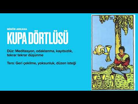Tarot Kartları - Kupa Dörtlüsü