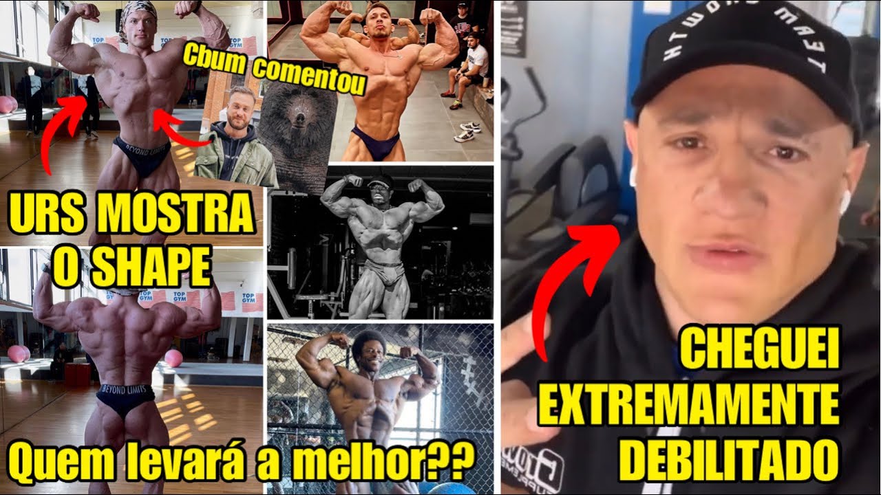 URS MOSTRA O SHAPE ATUAL CBUM COMENTA! Urs vs ramon vs ruff vs Breon ...