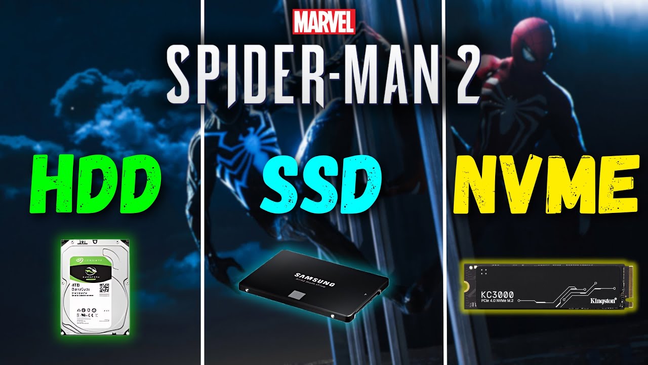 HDD vs SSD vs M.2 NVMe - Marvel's Spider-Man 2 | SSD Required? - YouTube