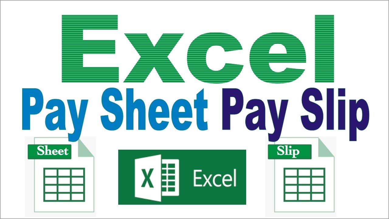 Excel Pay Sheet Pay Slip | Lunar Computer College - YouTube