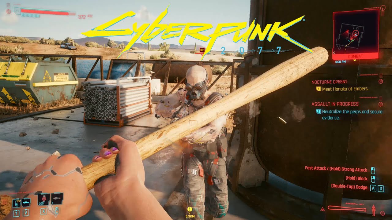 Crazy Girl With Baseball Bat - Cyberpunk 2077 PC Gameplay (60fps) EP96 ...