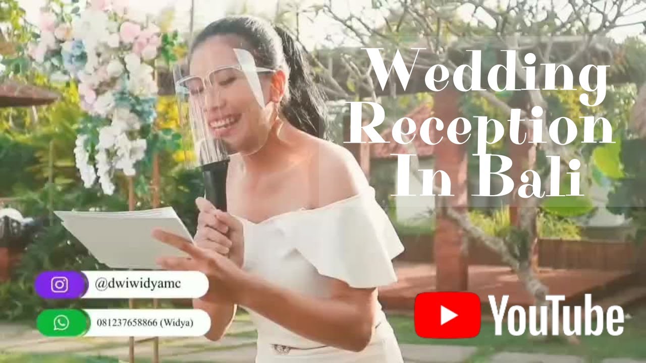 MC Wedding In Bali At Geo Open Space - MC DWI WIDYA - YouTube