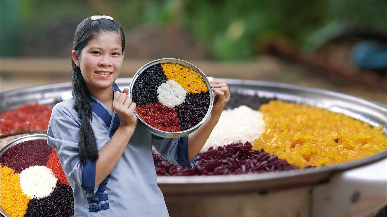 Making five-color sticky rice is very simple, the secret to an ...