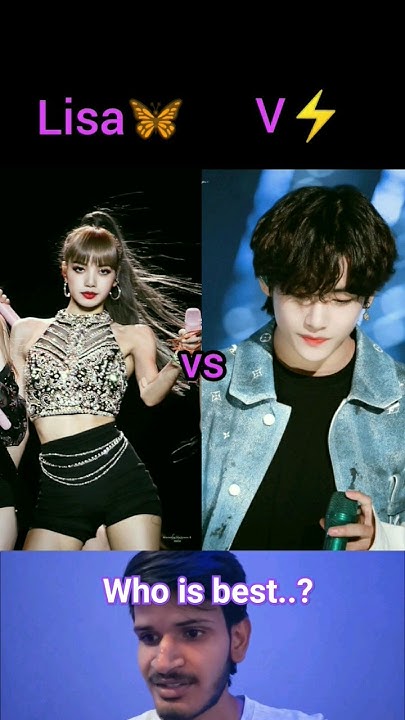 BTS V vs Black Pink Lisa Status reaction video 🦋 #bts #kimtaehyung #blackpink #lisa 💓💜 - YouTube
