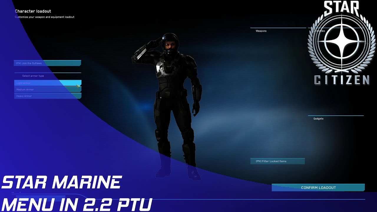 Star Citizen: Star Marine Menu in 2.2 PTU (not playable)! - YouTube