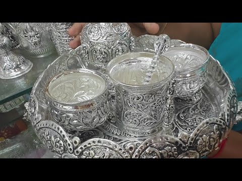 Chickpet Bangalore Wholesale German Silver Special Varamahalakshmi pooja Articles hipping Available