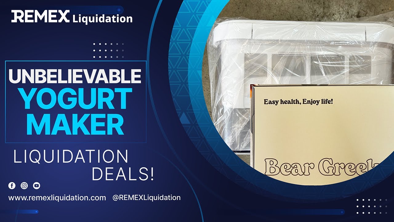Unbelievable Yogurt Maker Liquidation Deals! | REMEX Liquidation - YouTube