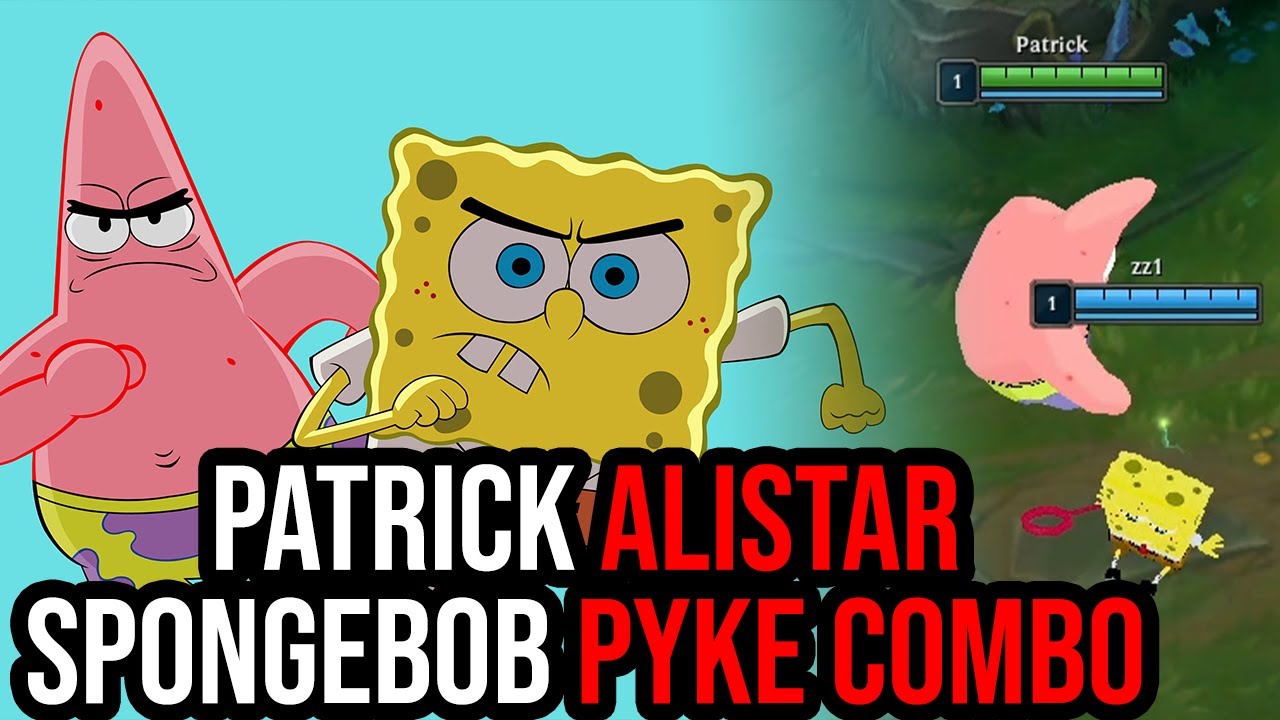 PATRICK AND SPONGEBOB BOT LANE DUO IN LEAGUE OF LEGENDS ! - YouTube