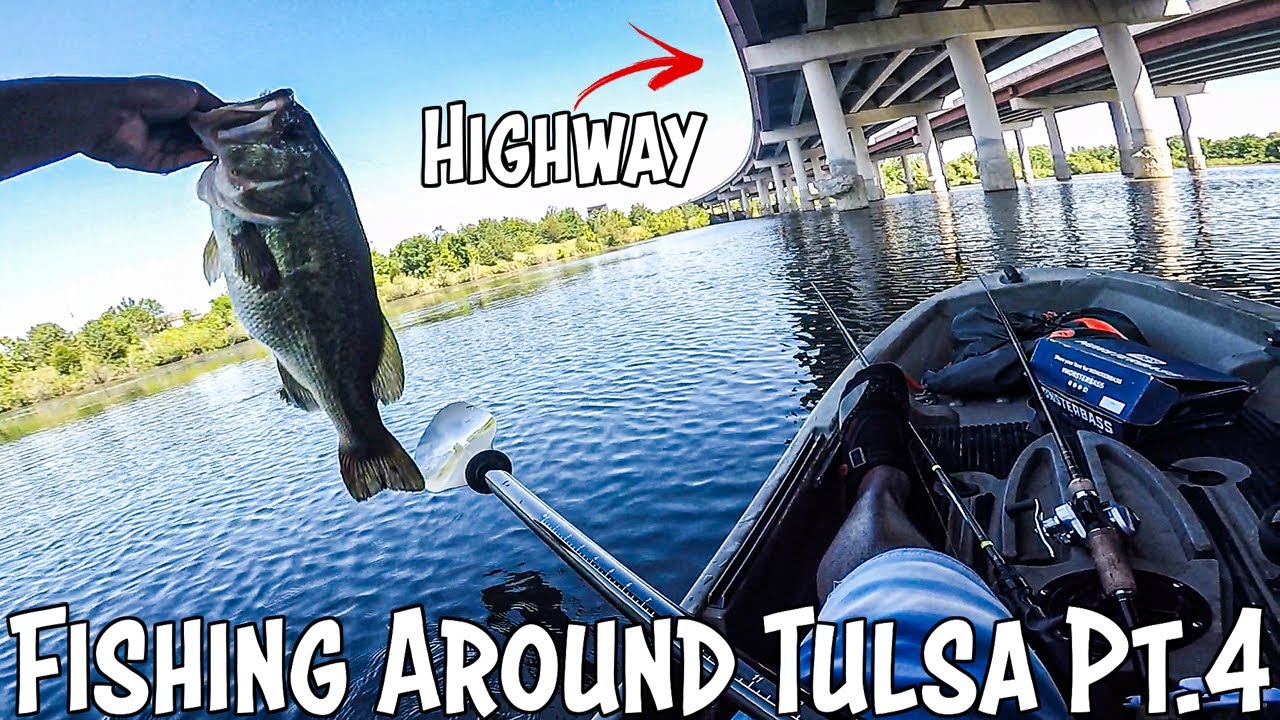 Fishing Around Tulsa Pt.4 (Kayak Fishing For Giant Bass!) - YouTube