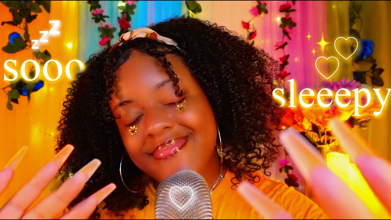 ASMR To Make You SO Sleepy...🌙 (fluffy mic, mouth sounds, mic blowing ...
