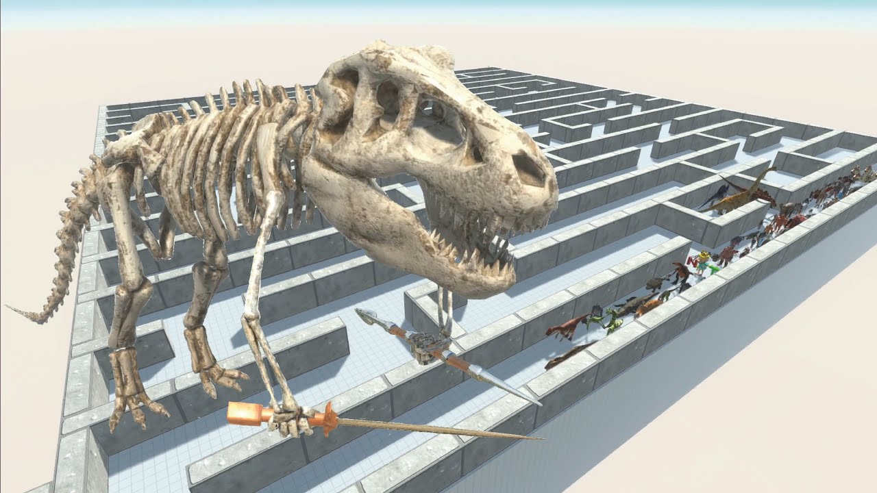 LAST SURVIVOR - ESCAPE FROM SKELETON T-REX - MAZE COURSE - ARBS ...