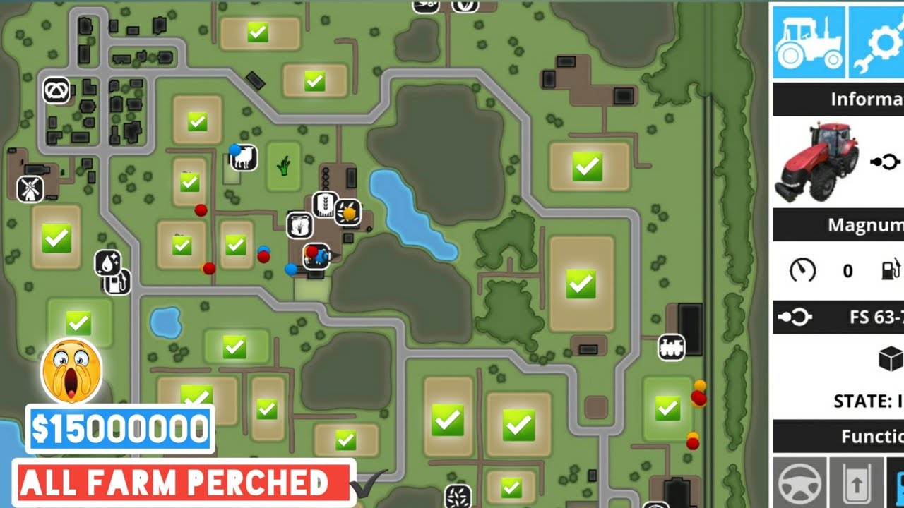 All farm perched in fs16 || $1500000 | Farming Simulator 16 gameplay in ...