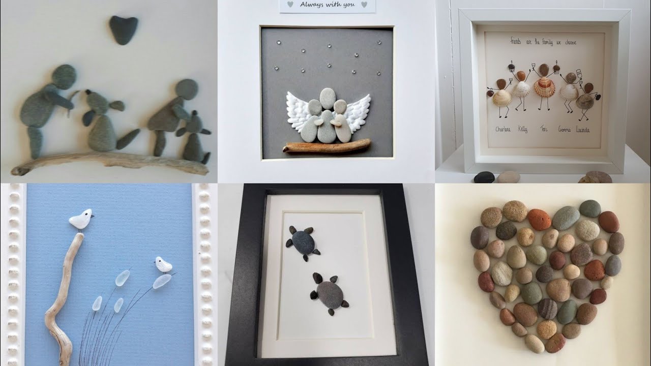Pretty and beautiful pebble stone painting ideas - YouTube
